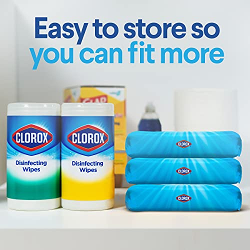 Clorox Disinfecting Wipes, Bleach Free Cleaning Wipes, Multi-surface Wipes with Moisture Seal Lid, Easy Pull Wipes Pack, Fresh Scent, 75 Wipes (Pack of 3) - Packaging May Vary