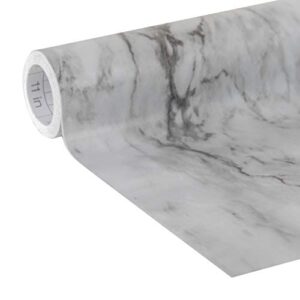 Duck Brand Peel & Stick Adhesive Laminate - White Marble, 20 in. x 15 ft.