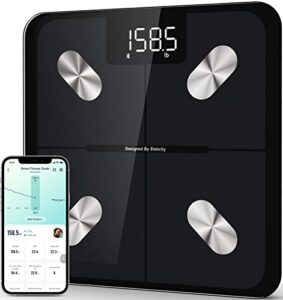 etekcity smart scale for body weight and fat, digital bathroom scale accurate to 0.05lb/0.02kg weighing machine for people’s muscle bmi, bluetooth electronic body composition monitor, 400lb