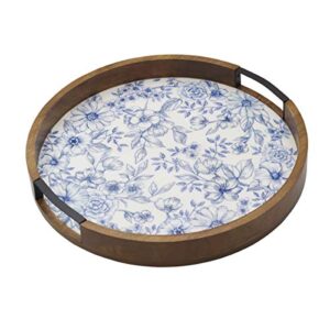 pfaltzgraff round wood lazy susan gabriela, assorted