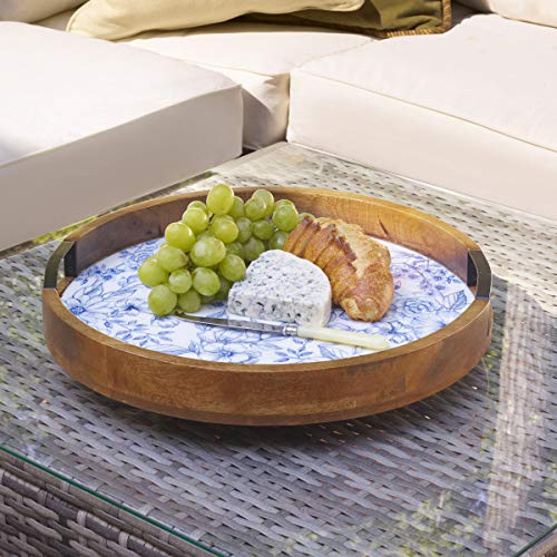 Pfaltzgraff Round Wood Lazy Susan Gabriela, Assorted