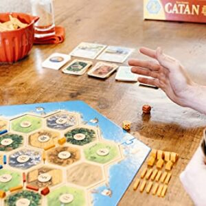 Catan Board Game (Base Game) | Family Board Game | Board Game for Adults and Family | Adventure Board Game | Ages 10+ | for 3 to 4 Players | Average Playtime 60 Minutes | Made by Catan Studio