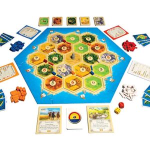 Catan Board Game (Base Game) | Family Board Game | Board Game for Adults and Family | Adventure Board Game | Ages 10+ | for 3 to 4 Players | Average Playtime 60 Minutes | Made by Catan Studio