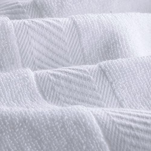 Utopia Towels 6 Pack Bath Towel Set, 100% Ring Spun Cotton (24 x 48 Inches) Medium Lightweight and Highly Absorbent Quick Drying Towels, Premium Towels for Hotel, Spa and Bathroom (White)