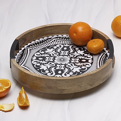 Gourmet Basics by Mikasa Kensington Lazy Susan Serve Tray, 12 Inch, Multicolored