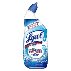 lysol toilet bowl cleaner gel, for cleaning and disinfecting, bleach free, ocean fresh scent, 24oz