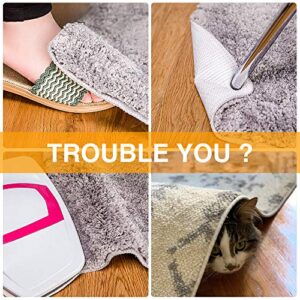 Home Techpro Rug Pad Gripper, Non Slip Washable Grippers for Rug, “Vacuum TECH” - New Materials to Anti Curling Rug Pads : Keep Your Rug in Place & Make Corner Flat and Easily Peel Off