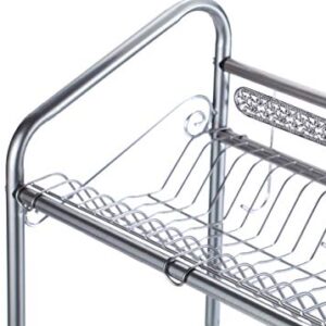 Premium Racks Professional Over The Sink Dish Rack - Fully Customizable - Multipurpose - Large Capacity (Chromium Steel)