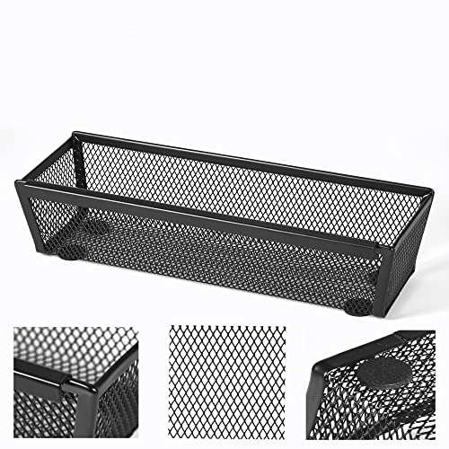 Altfun Silverware Drawer Organizer, Drawer Organizer Tray Storage Box for Bedroom Dresser Bathroom Kitchen,Mesh Utensil Organizer for Flatware, Forks, Spoons, Knives,Set of 6