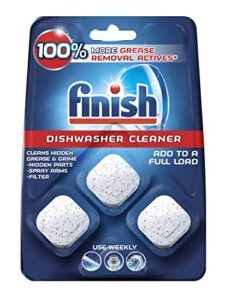 finish in-wash dishwasher cleaner: clean hidden grease and grime, 3 ct (packaging may vary)