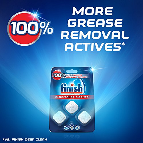 Finish In-Wash Dishwasher Cleaner: Clean Hidden Grease and Grime, 3 ct (Packaging May Vary)