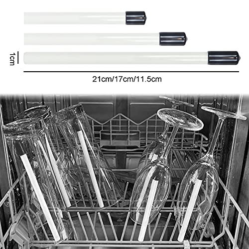 XHBTS 5 Pcs Stemware Saver Stemware Holder Dishwasher Wine Glass Protector Dishwasher Attachment 21cm 17cm 11.5cm