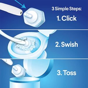 Clorox ToiletWand Disposable Toilet Cleaning Kit, Toilet Brush, Toilet and Bathroom Cleaning System with Storage Caddy and 6 Disinfecting ToiletWand Refill Heads (Package May Vary)