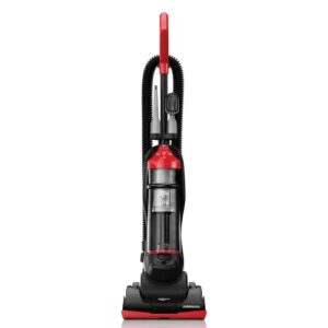 dirt devil endura lite bagless vacuum cleaner, small upright for carpet and hard floor, lightweight, ud20121pc, red