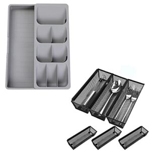 silverware drawer organizer for kitchen interlocking arm for flatware