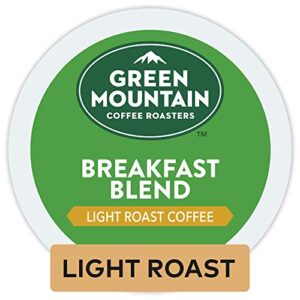 Green Mountain Coffee Roasters Breakfast Blend Single-Serve Keurig K-Cup Pods, Light Roast Coffee, 24 Count (Pack of 4)