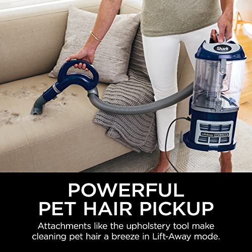 Shark NV360 Navigator Lift-Away Deluxe Upright Vacuum with Large Dust Cup Capacity, HEPA Filter, Swivel Steering, Upholstery Tool & Crevice Tool, Blue