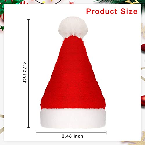 Kalekey 24 Pack Christmas Mini Hat Tableware Holders Christmas Socks Decorations Spoon Fork Bag Candy Pouch Bag for Xmas Party Tree Dinner Table Home Ornaments