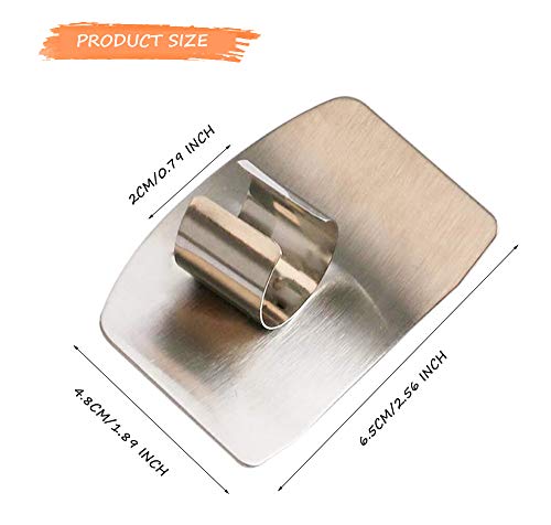 4PCS Stainless Steel Finger Guard£¬Finger Protector Hand Guard Avoid Hurting£¬Safe Knives Guard Chop Safe Slice Kitchen Tool for Dicing and Slicing in Kitchens