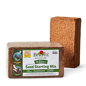 Burpee Organic Coconut Coir Concentrated Seed Starting Mix, 16 Quart