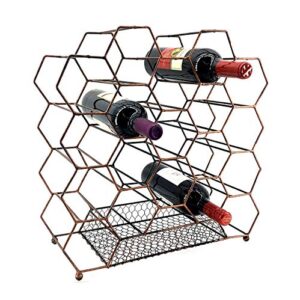 bellaa 23424 countertop wine rack 20 bottle wine holder wine storage cork storage modern metal wine rack wine racks countertop small wine rack wine bottle storage tabletop wine rack