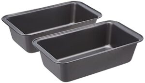 amazon basics baking bread loaf pan, 9.5 x 5 inch, set of 2