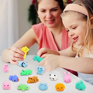 YIHONG 72 Pcs Kawaii Squishies, Mochi Squishy Toys for Kids Party Favors, Mini Stress Relief Toys for Christmas Party Favors, Classroom Prizes, Birthday Gift, Goodie Bag Stuffers