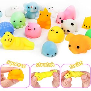 YIHONG 72 Pcs Kawaii Squishies, Mochi Squishy Toys for Kids Party Favors, Mini Stress Relief Toys for Christmas Party Favors, Classroom Prizes, Birthday Gift, Goodie Bag Stuffers