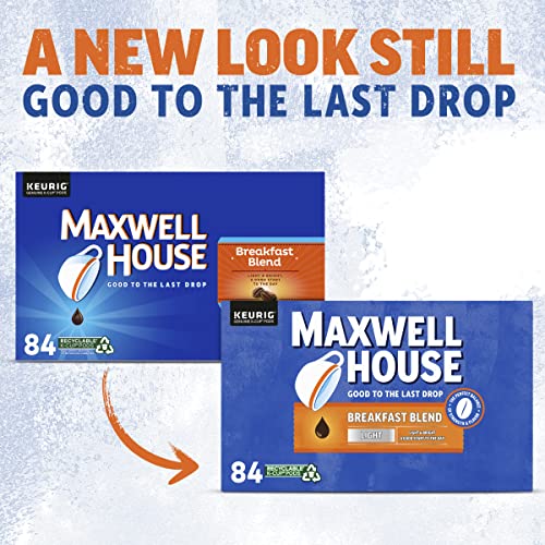 Maxwell House Breakfast Blend Light Roast K-Cup Coffee Pods (84 Pods)