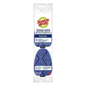 scotch-brite scrub dots non-scratch dishwand refills, fits all scotch-brite dishwands, 2 refills