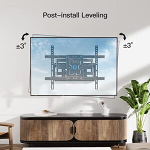 Pipishell TV Wall Mount Full Motion for Most 37-75 Inch LED LCD OLED TVs, Wall Bracket TV Mount Articulating Swivel Tilt Extension Leveling Holds up to 132lbs Max VESA 600x400mm Fits 12/16" Wood Stud