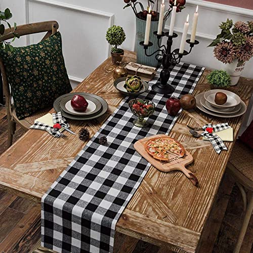 DULEFUN 12pcs Christmas Silverware Holders, Linen Christmas Cutlery Holders Classical Buffalo Plaid Xmas Flatware Tableware Holder Bags Christmas Utensil Holder for Christmas Table Setting Decorations