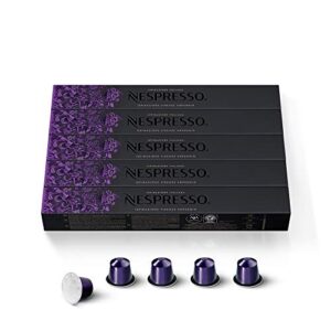 nespresso capsules originalline, ispirazione arpeggio intenso, dark roast coffee, 50 count coffee pods, brews 1.35oz (originalline only)