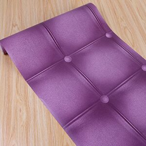 yifely purple grid shelving paper removable shelf liner pvc drawer sticker redo old nightstands doors 17.7 inch by 9.8 feet