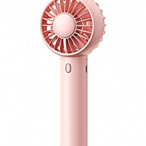 Gaiatop Mini Portable Fan, Dual Motors Powerful Handheld Fan, Cute Design 3 Speed Personal Small Desk Fan with Base, Lightweight Makeup USB Rechargeable Fan for Stylish Girl Women Men Indoor Outdoor