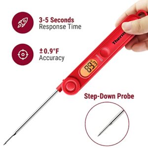 ThermoPro TP03 Digital Meat Thermometer for Cooking Kitchen Food Candy Instant Read Thermometer with Backlight and Magnet for Oil Deep Fry BBQ Grill Smoker Thermometer