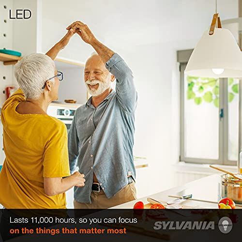 SYLVANIA LED A19 Light Bulb, 60W Equivalent, Efficient 8.5W, 10 Year, 2700K, 800 Lumens, Frosted, Soft White - 24 Pack (74765), Packaging may vary.