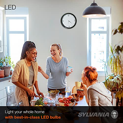 SYLVANIA LED A19 Light Bulb, 60W Equivalent, Efficient 8.5W, 10 Year, 2700K, 800 Lumens, Frosted, Soft White - 24 Pack (74765), Packaging may vary.