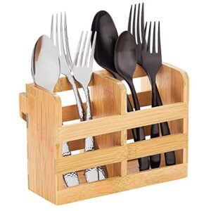 Bambüsi Bamboo Dish Drying Rack and Utensil Drying Caddy