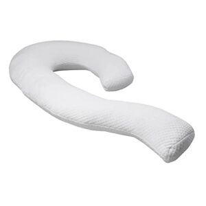 contour swan body pillow w/ pillowcase & mesh laundry bag