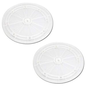 my mironey 8 inch lazy susan turntable organizer clear plastic acrylic organizers heavy duty rotating swivel stand with steel ball bearings pack of 2