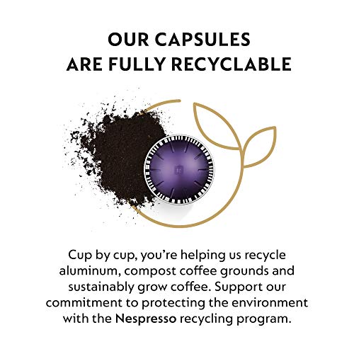 Nespresso Capsules VertuoLine, Espresso, Bold Variety Pack, Medium and Dark Roast Espresso Coffee, 40 Count Coffee Pods, Brews 1.35 Ounce (VERTUOLINE ONLY)