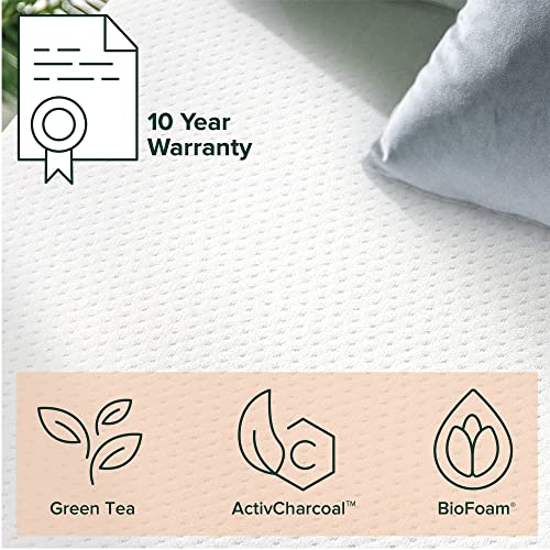 Zinus 12 Inch Green Tea Memory Foam Mattress / CertiPUR-US Certified / Bed-in-a-Box / Pressure Relieving, Queen