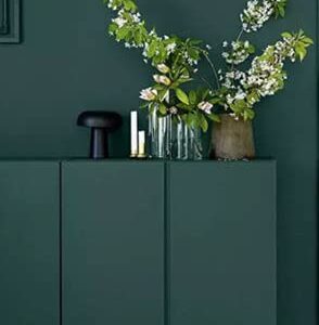 Peel and Stick Dark Oliver Green Wallpaper Matte Texture Sticker Decorative Adhesive Vinyl for Drawer Cabinet Shelf Liners Waterproof Removable (Dark Oliver Green, 15.8X100inch)