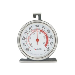 taylor precision products 5932 large dial kitchen cooking oven thermometer, 3.25 inch dial, stainless steel