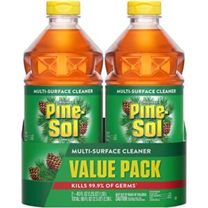 pine-sol all purpose cleaner, original pine, 40 ounce bottles (pack of 2) (packaging may vary)