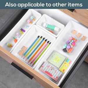 3 Pack Expandable Drawer Organizer for Utensils Holder, Adjustable Cutlery Tray, Drawer Dividers Organizer for Silverware, Flatware, Knives in Kitchen, Bedroom, Living Room (L)