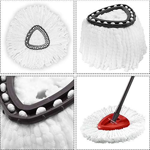 3 Pack Mop Replacement Heads for O-Ceda EasyWrin Spin Mop, Microfiber Spin Mop Refills, Easy Cleaning Mop Head Replacement