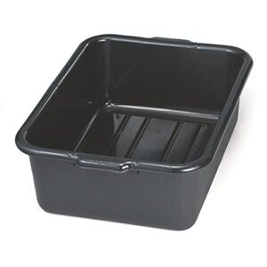 tablecraft 1537b 7″ black polyethylene bus box