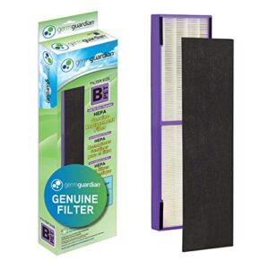 germ guardian flt4850pt true hepa genuine air purifier replacement filter b, with pet pure treatment for germguardian ac4900, ac4825, ac4850pt, cdap4500, ac4300, and more, 1 count (pack of 1)